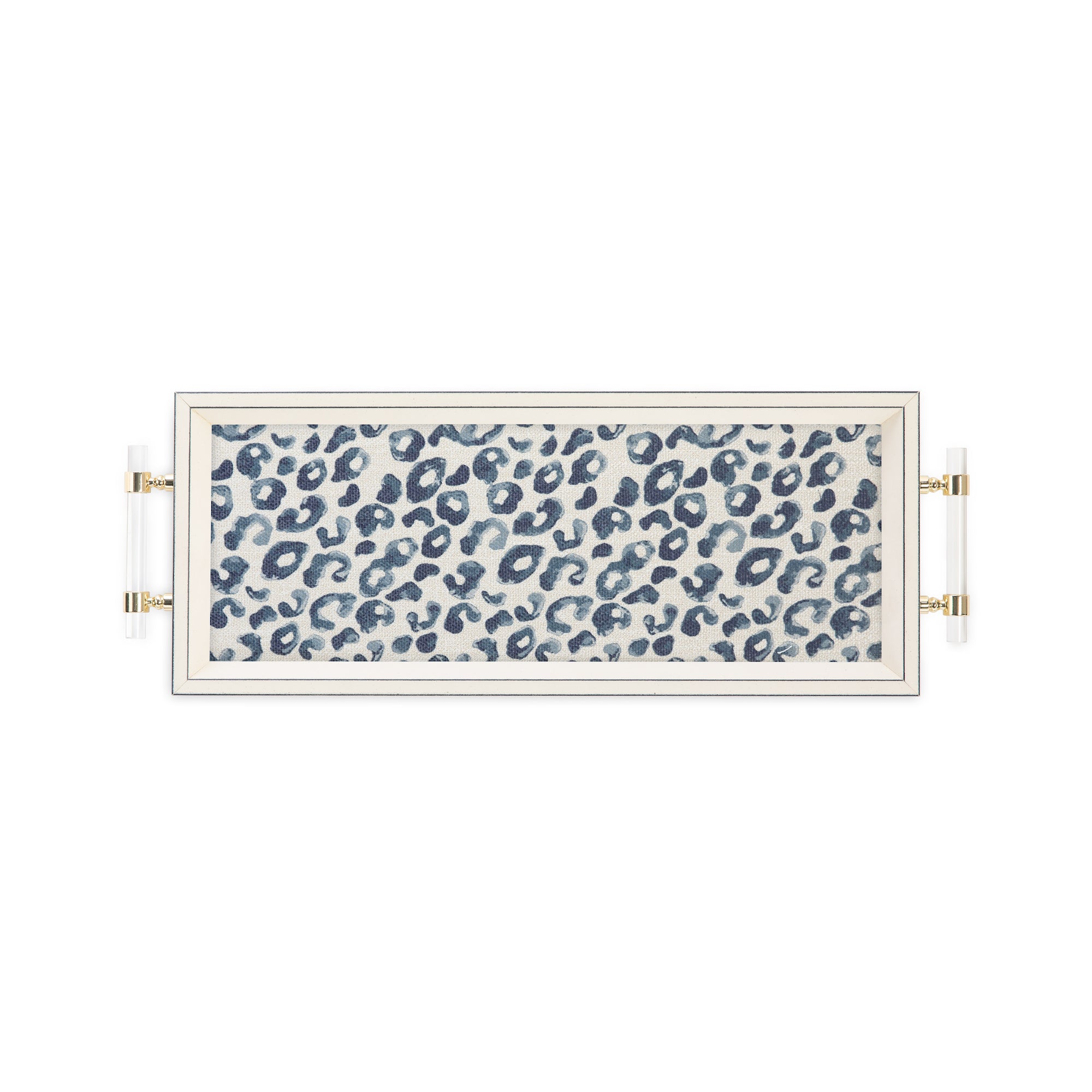 Light Blue Leopard Print – Cosmetic – Amanda Carol Home